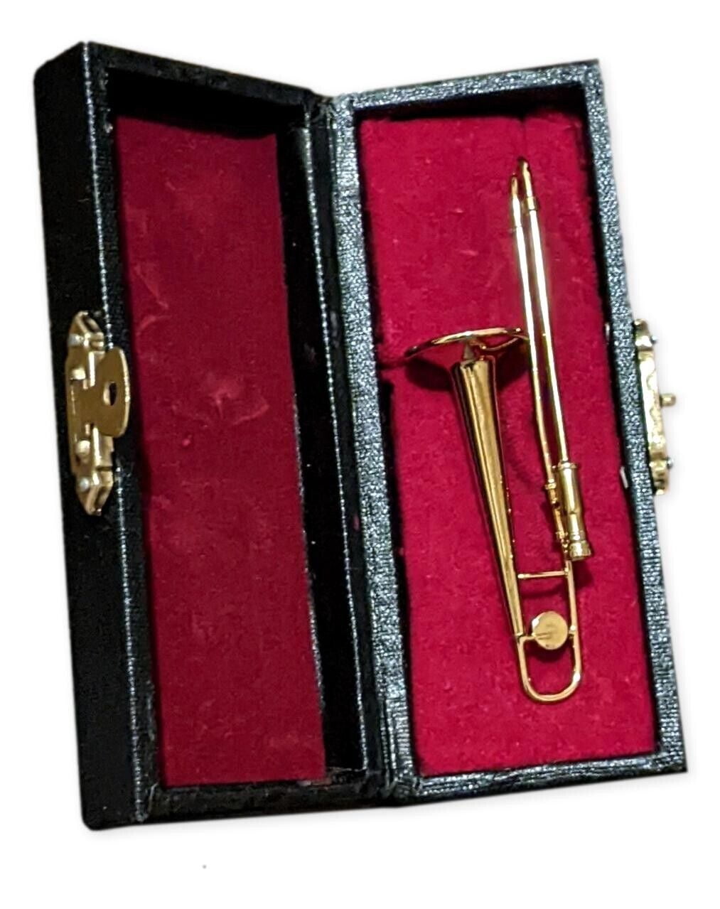 Realistic GOLD TROMBONE Miniature Musical Instrument Figurine, by ...