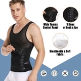 Mens Tummy Control Undershirt Vest Tight Tank Top Compression Shirt ...