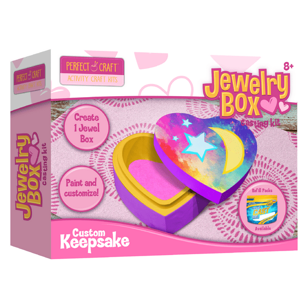 Perfect Craft Cast & Paint Heart Box Kit with Perfect Cast Casting ...