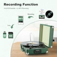 Record Player Turntable 3-Speed Bluetooth w/ Built-in Speakers ...