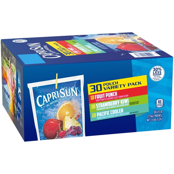 Capri Sun Flavored Juice Drink Blend with other natural flavors Variety ...