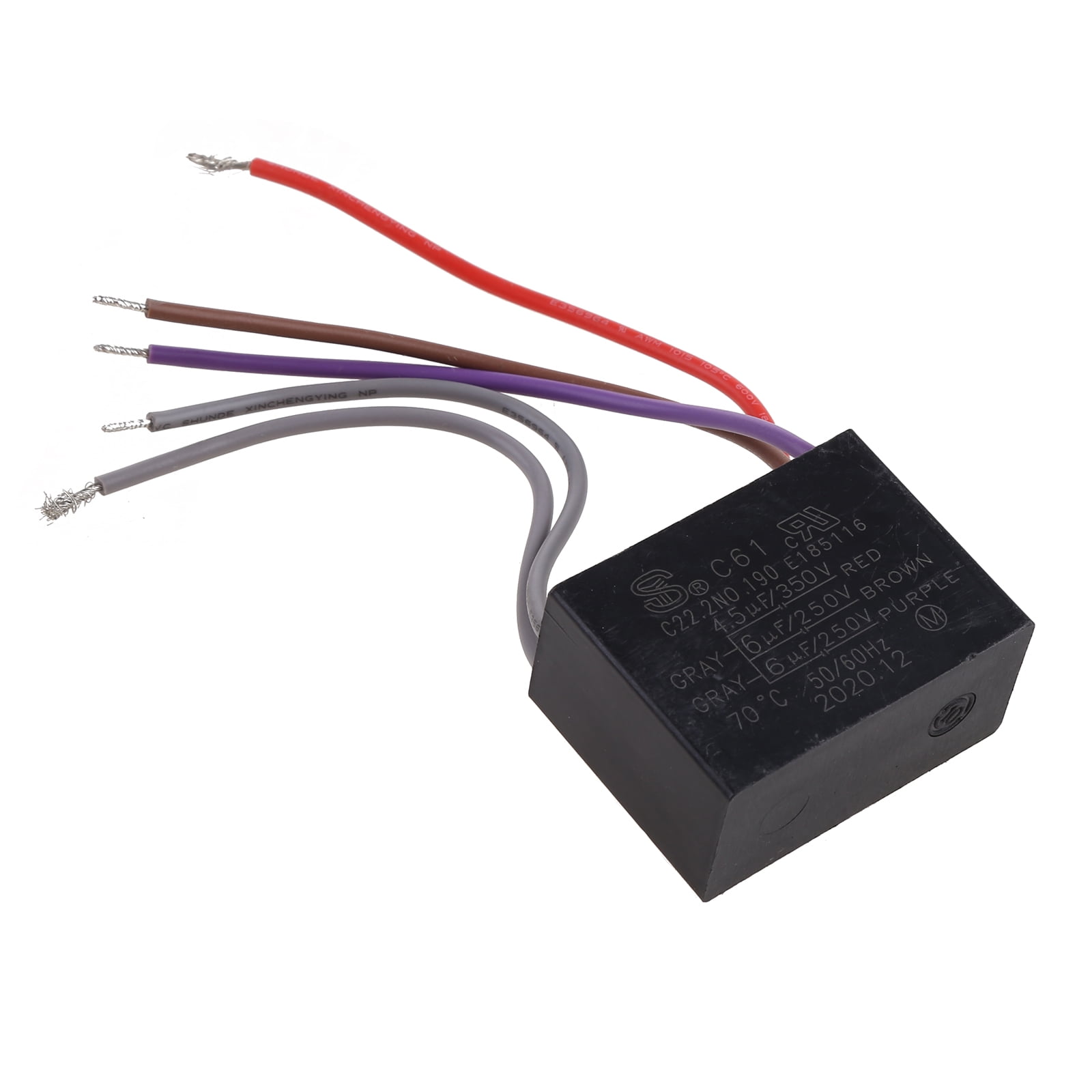 5 Wire Ceiling Fan Capacitor C61 | Shelly Lighting