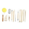 13 Pieces Pottery Sculpture Clay Tools Kit Shaping Detailing Clay ...
