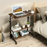 Ktaxon Rolling Side Table Computer Desk Stand Sofa End Cart Laptop PC ...