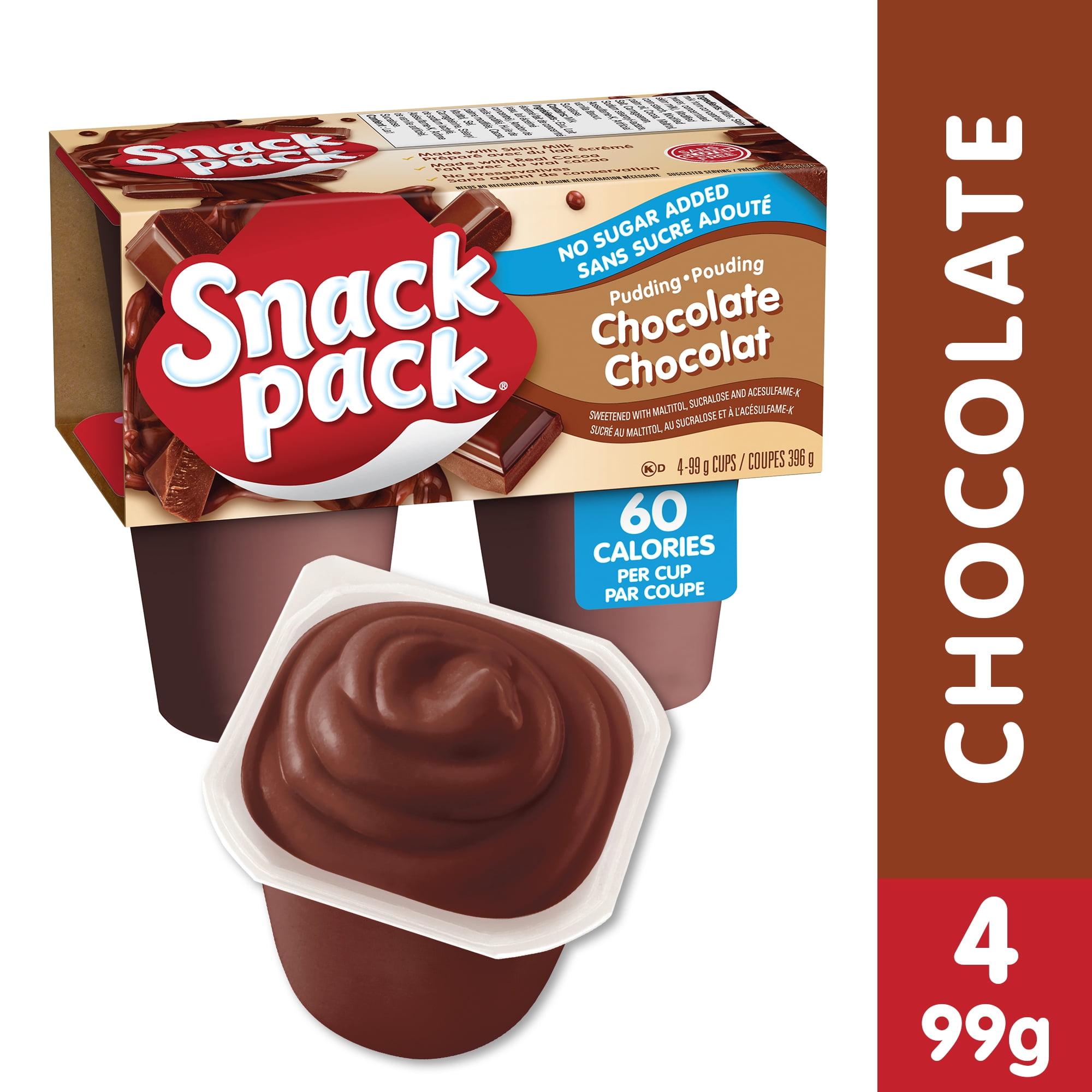 Click here for Snack Pack No Sugar Added Chocolate Pudding Cups 3... prices