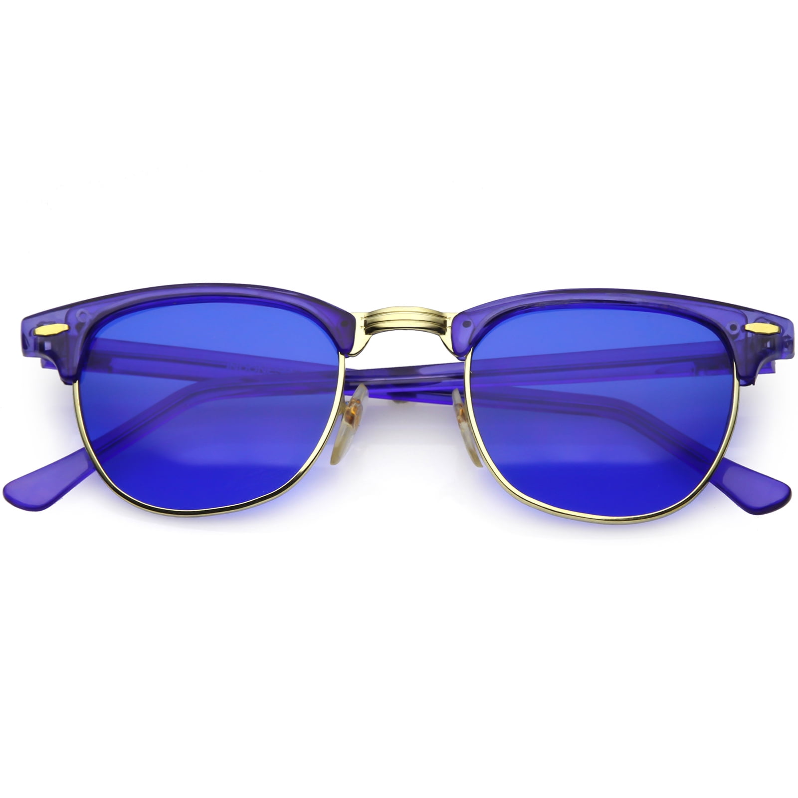 True Vintage Horn Rimmed Semi Rimless Sunglasses Color Tinted Square ...