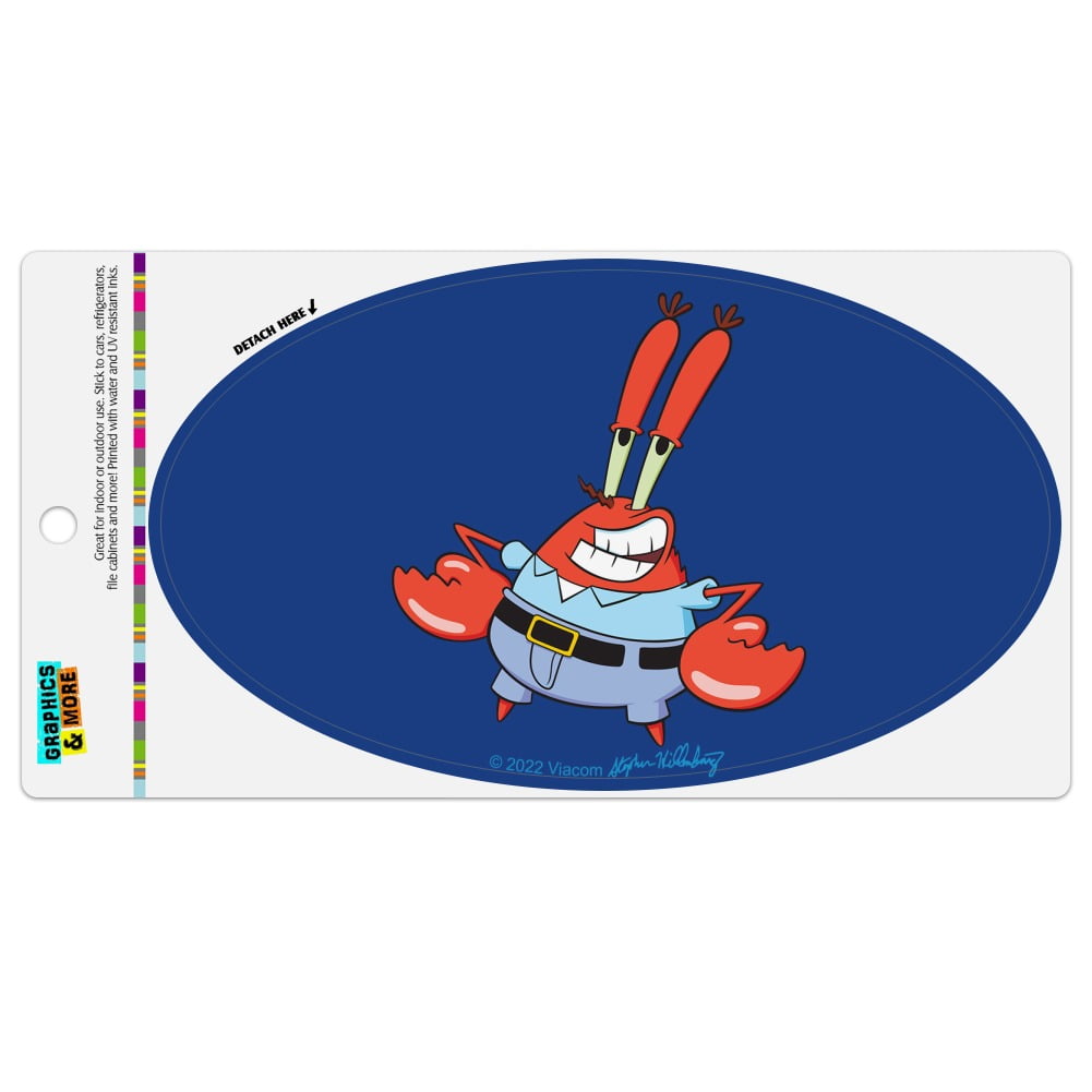 SpongeBob Mr. Krabs Pose Automotive Car Refrigerator Locker Vinyl Euro ...