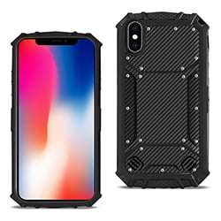 Reiko APPLE IPHONE X Carbon Fiber Hard-shell Case In Black | Walmart Canada