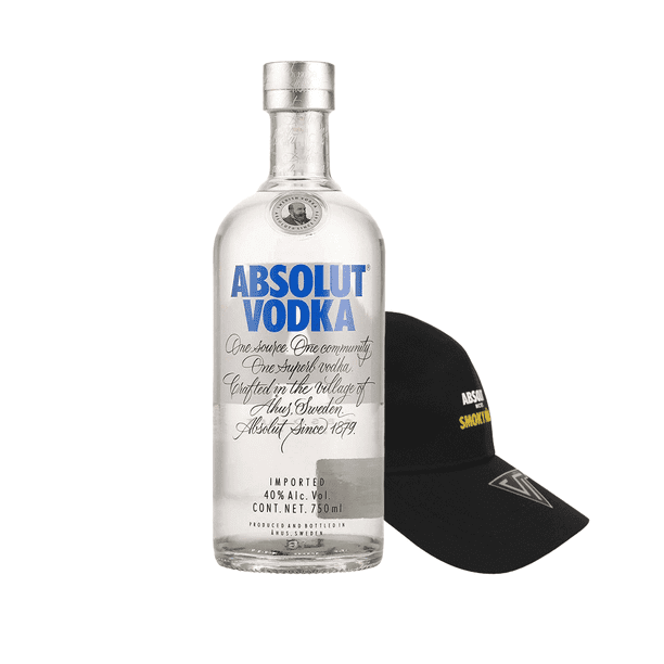 Vodka Absolut Azul + Gorra Absolut | Walmart en línea