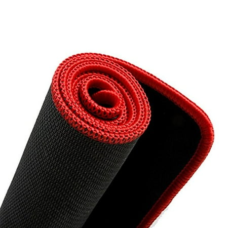 NOVITIME 23x12 Big Red Mouse Pad Functional Non-slip Rubber Base Red ...