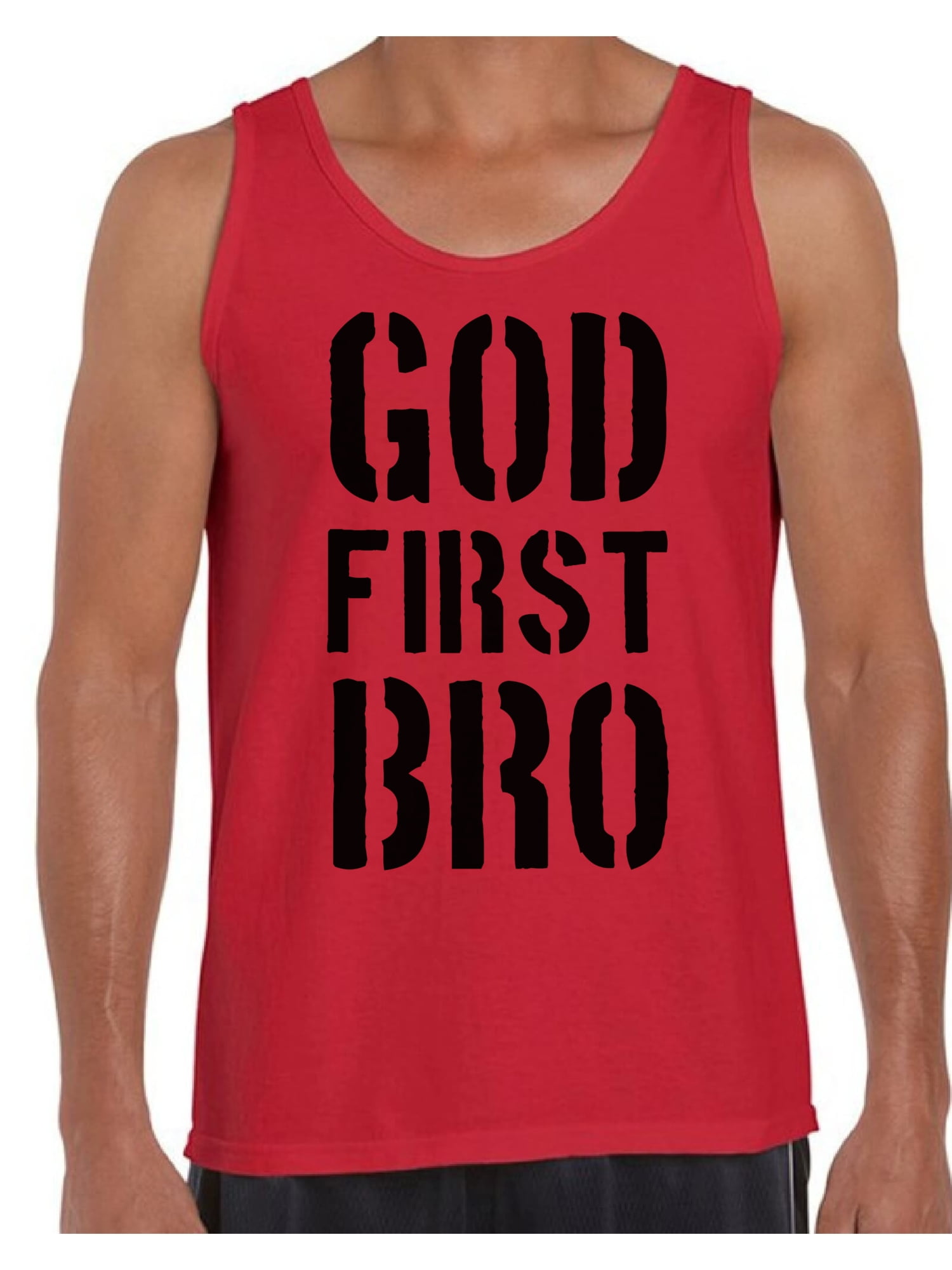 Awkward Styles God First Bro Tank Top Shirt for Men Christian Mens ...