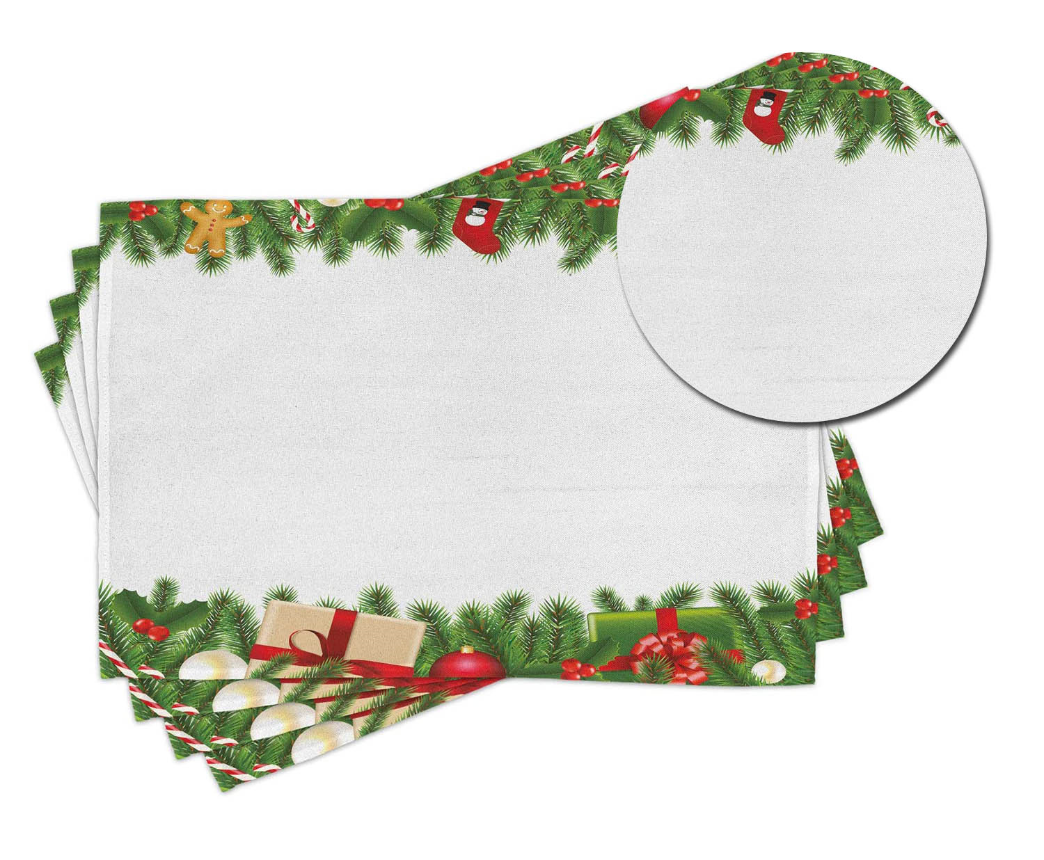 Celebration Borders Fir Tree Classic Garland Gingerbread Man Lollipops ...