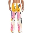 Abstract colorful paint splashes(4) Men's Breathable Pajama Pant (Same ...
