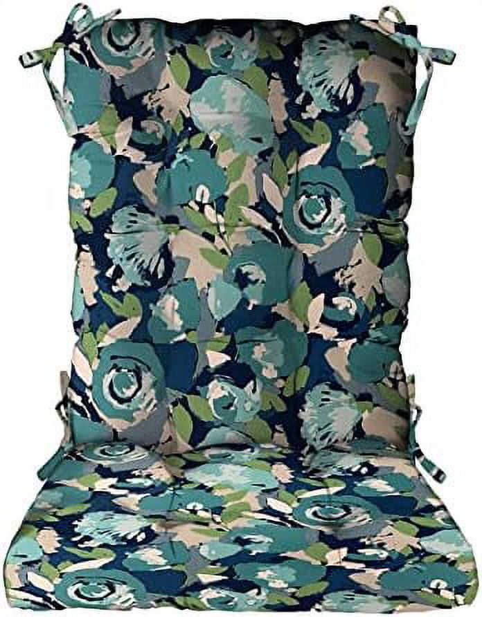 Indoor Outdoor Tufted Rocker Rocking Chair Pad Cushions, Choose Size ...