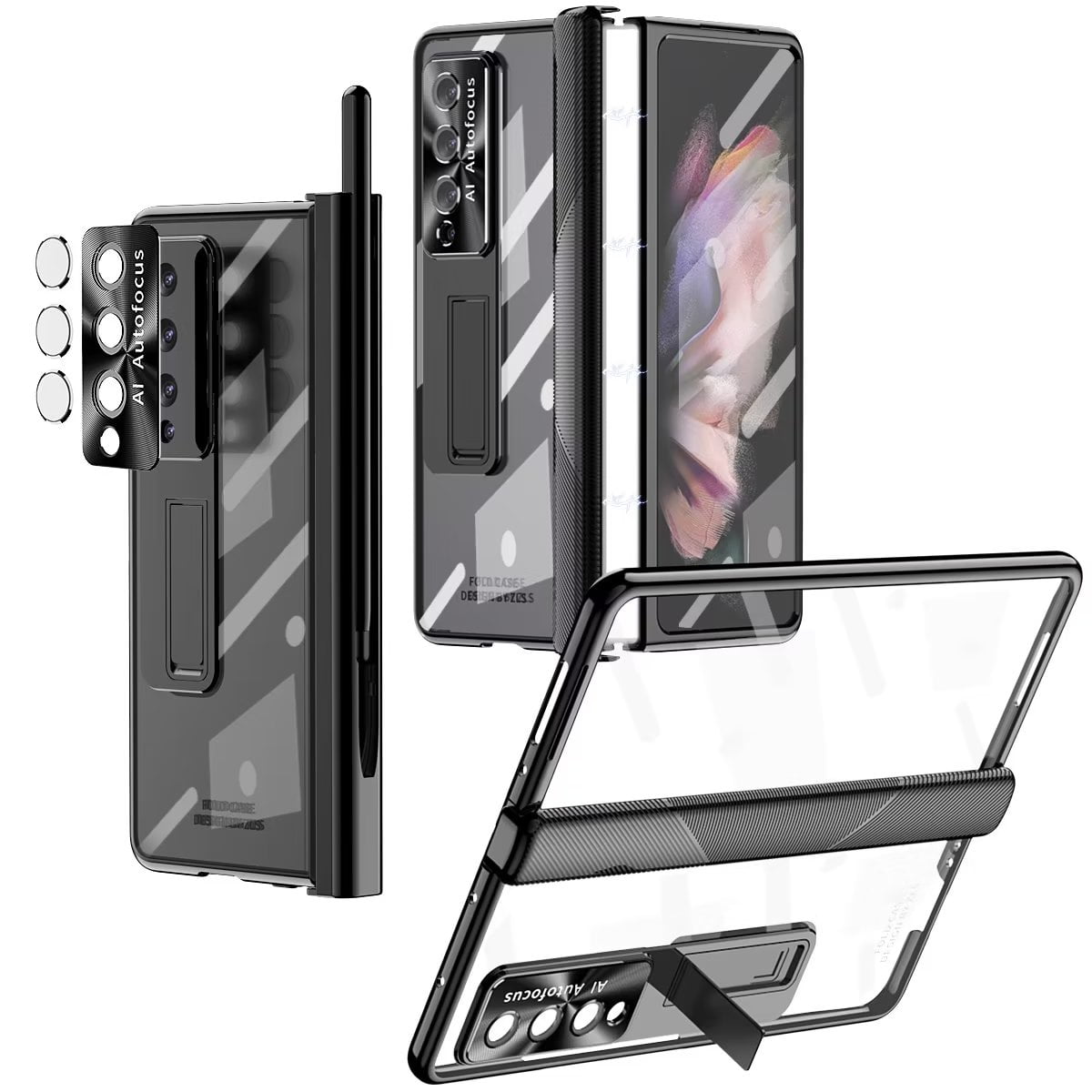 MonsDirect for 7.6 inch Samsung Galaxy Z Fold 3 5G 2021 Case with S Pen ...