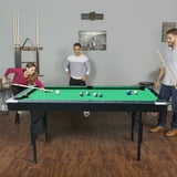 Miniyam 5.5ft Folding Pool Table, Portable Billiards Game Table with ...