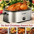 CozyHom 18 Quart Electric Turkey Roaster Oven, Stainless Steel Roaster ...