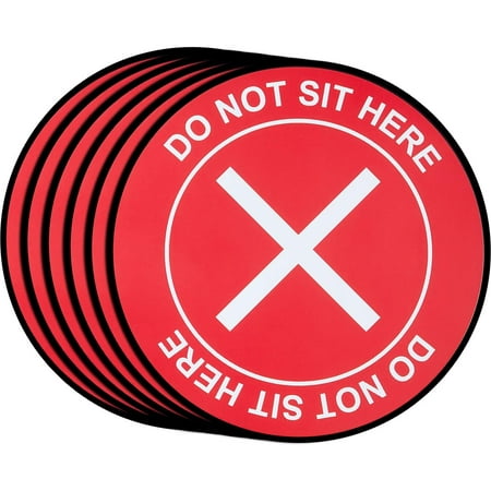 Do Not Sit Here Sticker 4 Inch Social Distance Self Adhesive Vinyl ...