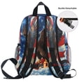 ALAZA American Flag Eagle Pattern School Backpack Student Bookbag Mini ...