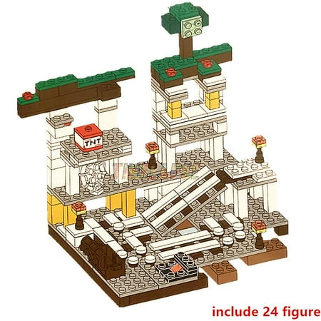The Mountain Cave City Mine Bedrock Adventures Fortress Building Blocks ...