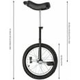 24 Inch Wheel Unicycle, Leakproof Tire Wheel Cycling, Unicycles with ...