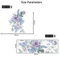 Gerich Floral Wall Decals Purple Flowers Self Adhesive Wall Stickers ...