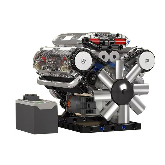 SNOWEAGLE V8 Engine Building Blocks Sets, V8 Engine Model kit That Run ...