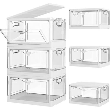 Contenedores de Almacenamiento de Plástico Dobles, Apilables, 23 Gal, 4 ...