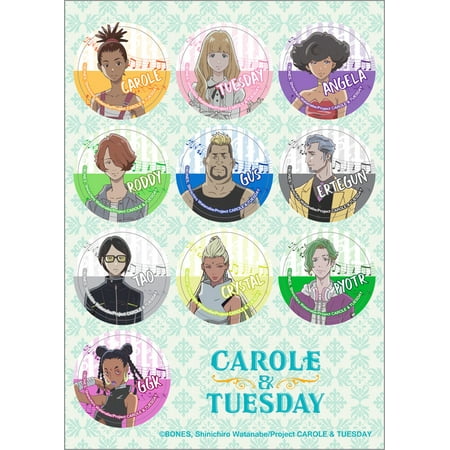 Carole & Tuesday Characters Anime Sticker Set GE-55940 | Walmart Canada