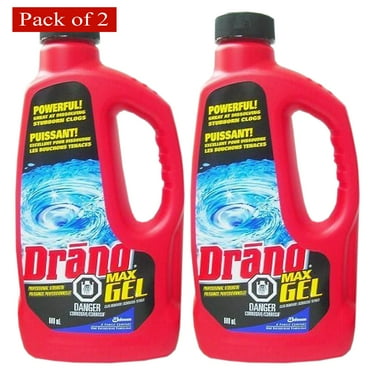 Drano Max Ultra Gel Clog Remover, 2 pk. (80 fl. oz./bottle), Works in ...