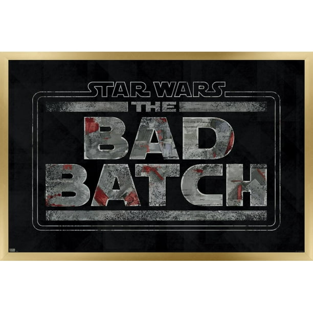 Star Wars: The Bad Batch - Logo Wall Poster, 22.375" x 34", Framed ...
