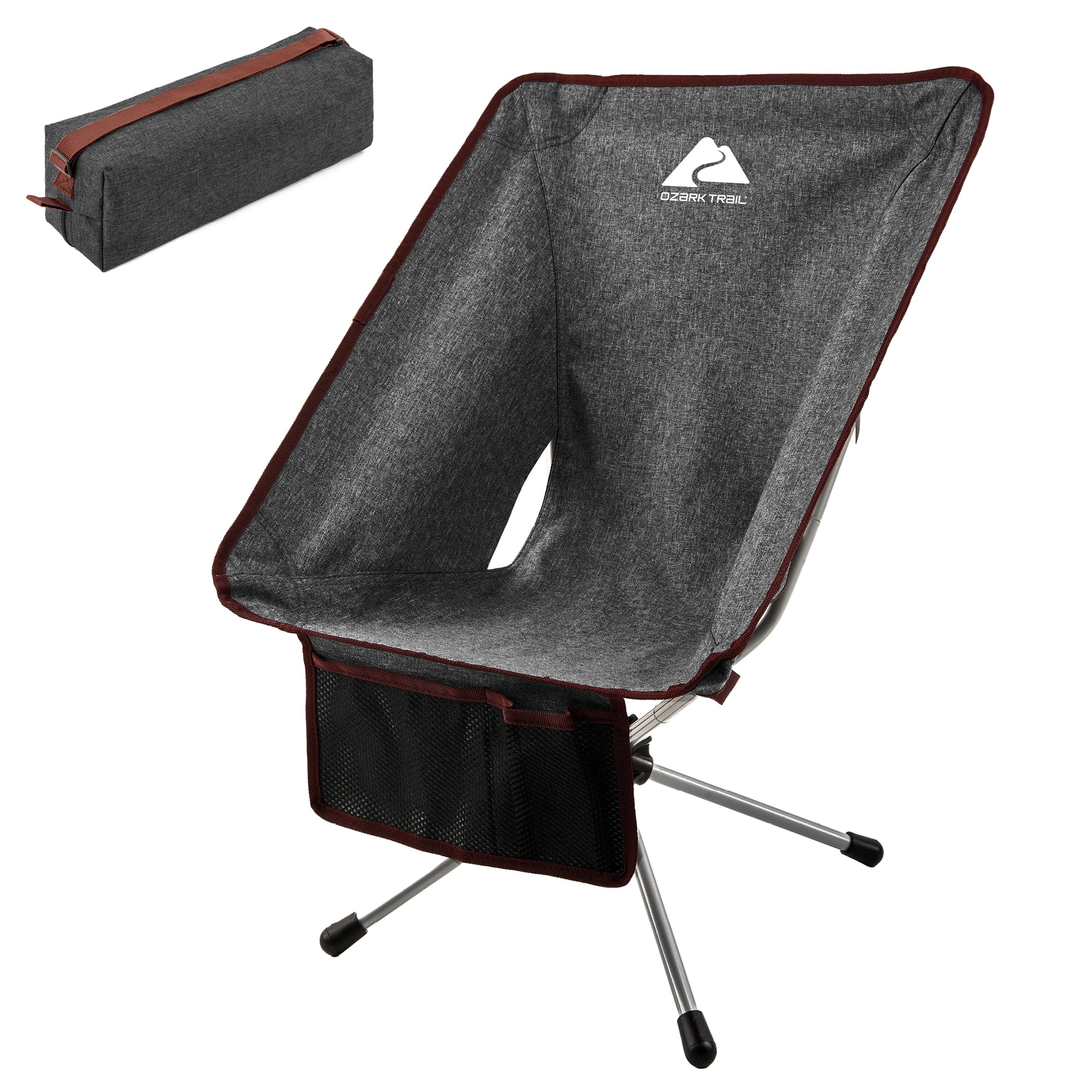 Ozark Trail Compact Packable Chair, Weight Capacity 225lbs, Sturdy ...
