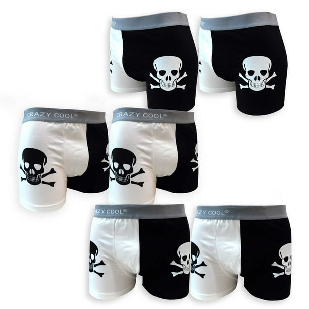 Crazy Cool - Crazy Cool Men's Cotton Boxer Briefs Underwear 6-Pieces ...