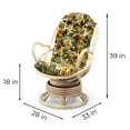 Java Lounge Swivel Rocking Chair with Floral Cushion Natural Rattan ...