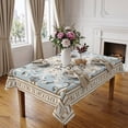 Bohemia Vintage Floral Pattern Table Cloth 60x84in, Waterproof ...