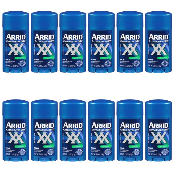 Pack of (12) Arrid XX Extra Extra Dry Solid Antiperspirant Deodorant ...