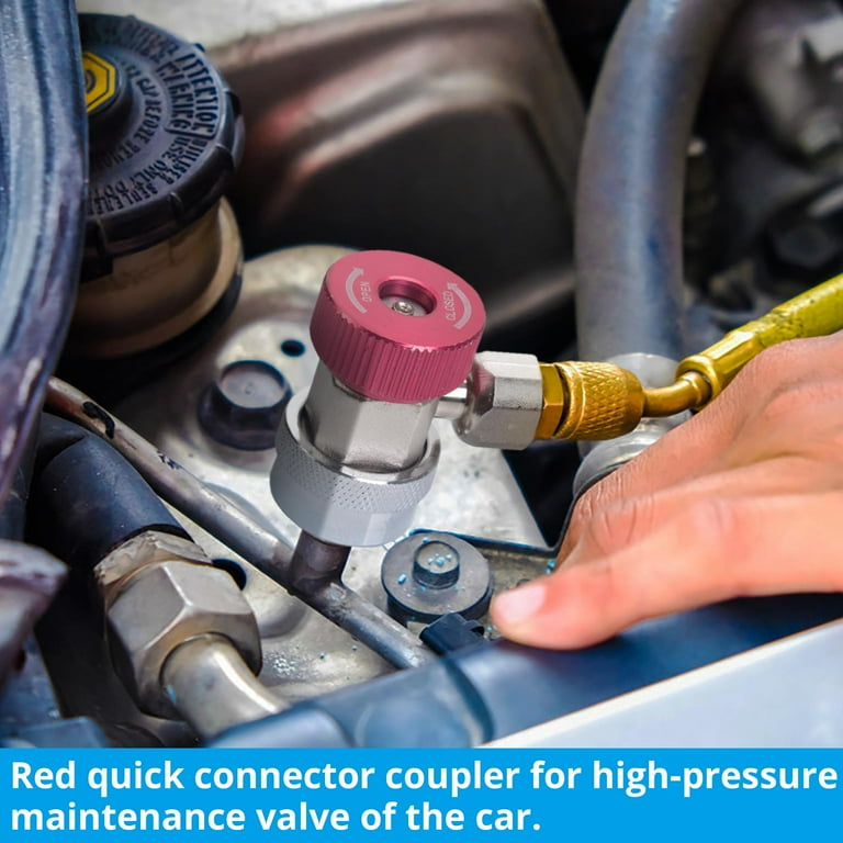 R134a Refrigerant AC R134A Quick Connector Adapter Coupler Auto Freon ...