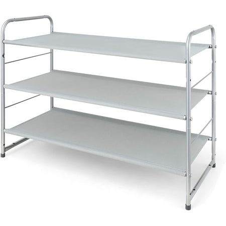 3-Tier Stackable Shoe Rack, Expandable & | Walmart Canada