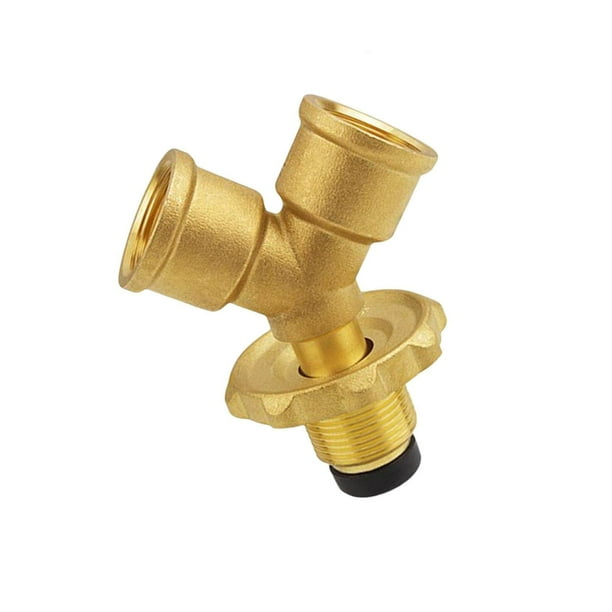 Propane Gas Splitter Adapter Gas Tank Tee Adapter Camping Stove Adapter ...
