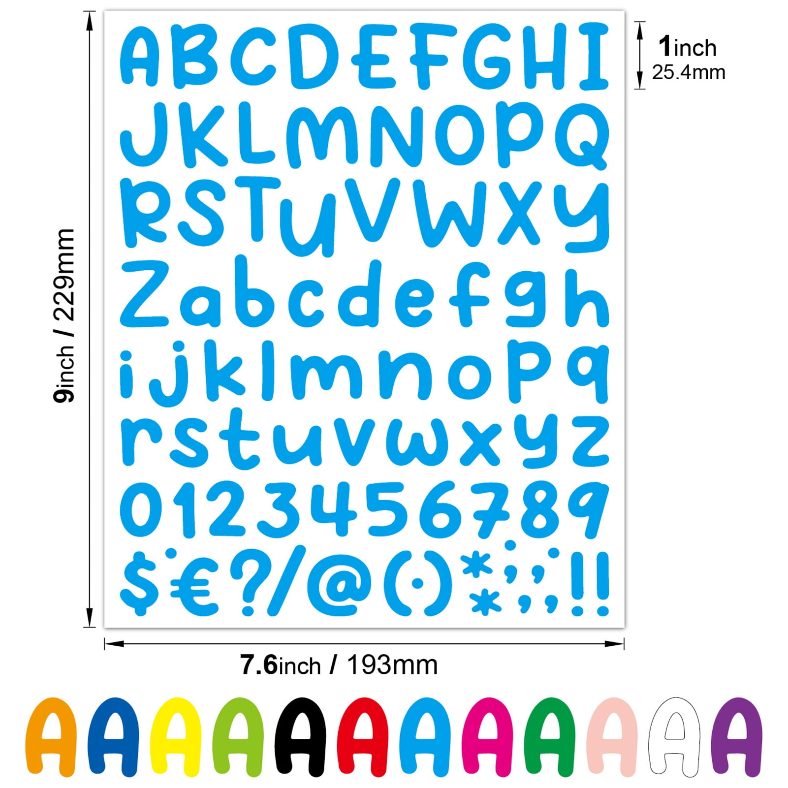 Fusipu Vibrant Design Stickers Alphabet Stickers Vibrant Design Precise ...