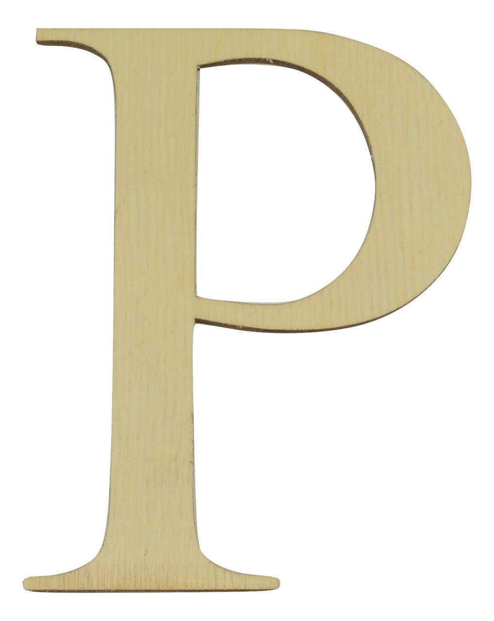 Unfinished Greek Letter Rho Wood Cutout (8" Tall, 1/8" Thick Baltic ...