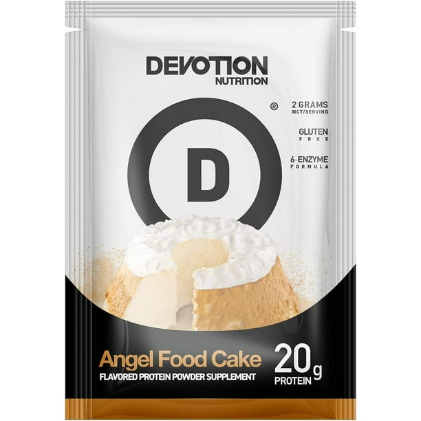 Devotion Nutrition Protein Powder - Angel Food Cake 12 Packets ...