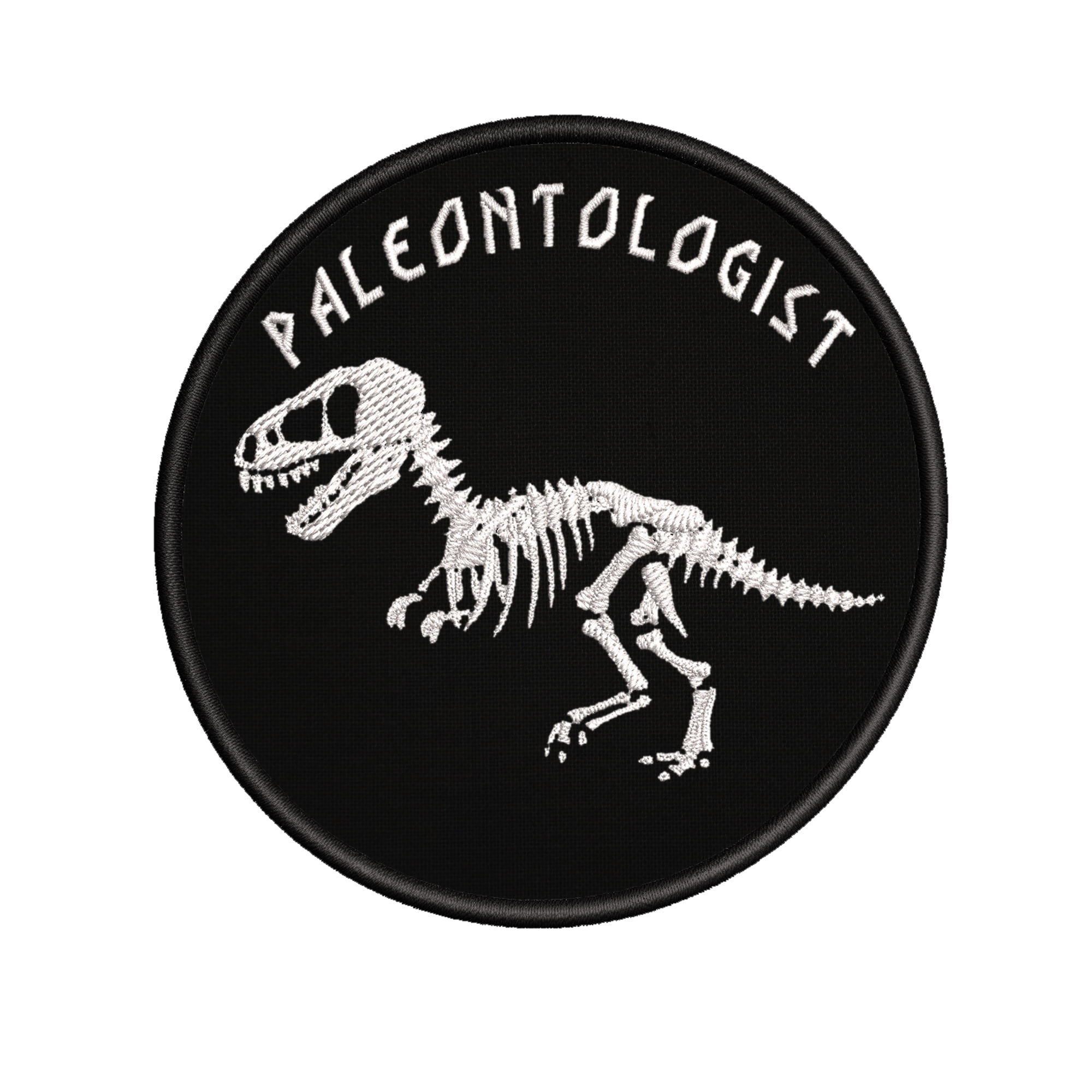 Paleontologist T-Rex Embroidered DIY Iron on or Sew-on Decorative Patch ...