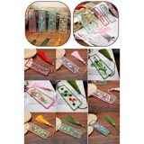 Haimni Embroidery Bookmark Kit With Pattern Instructions Adjustable ...