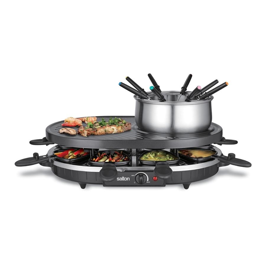 Salton - Fondue and Raclette Grill Serving Set, Includes All ...