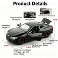 1:32 M4 320I Simulation Car Model Toys Metal Diecast Doors Opened Sound ...
