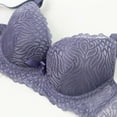 AHTJRT Women's Lace Push Up Bra 2 Cups Underwire Supportive Scalloped ...