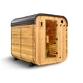 Backyard Discovery Lennon 4-6 Person Cedar Outdoor Cube Sauna, 9kW ...