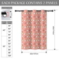 Cat Crown and Love Pink Pattern Blackout Curtains,Triple Weaved Fabric ...