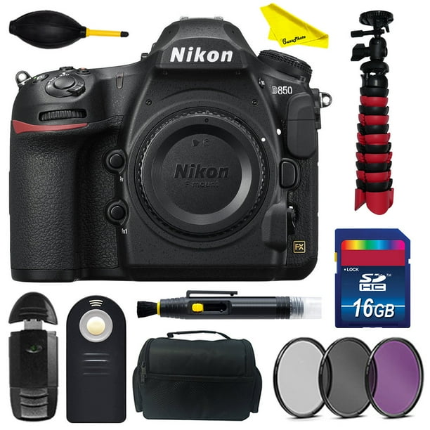Nikon D850 DSLR Camera (Body Only) with BuzzPhoto Basic Accessories Kit ...